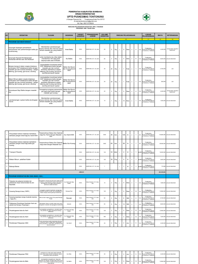 RPK Tahunan 2024 | PDF