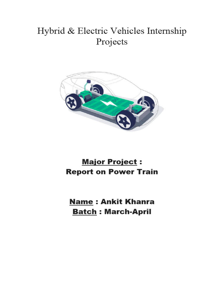 Major Project | PDF | Electric Vehicle | Plug In Hybrid