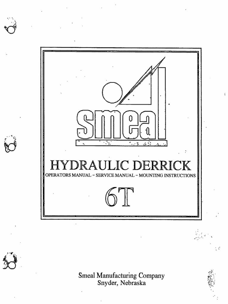 Smeal Hydraulic Derrick Operator's Manual | PDF | Pump | Gear