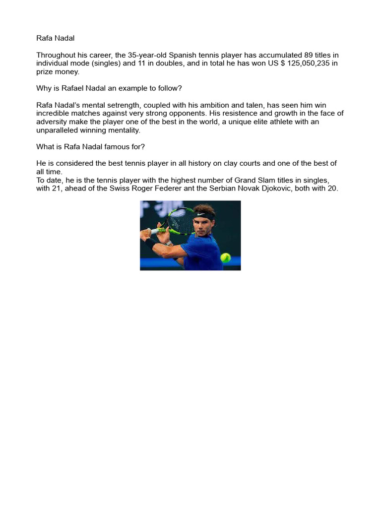 Rafa Nadal | PDF