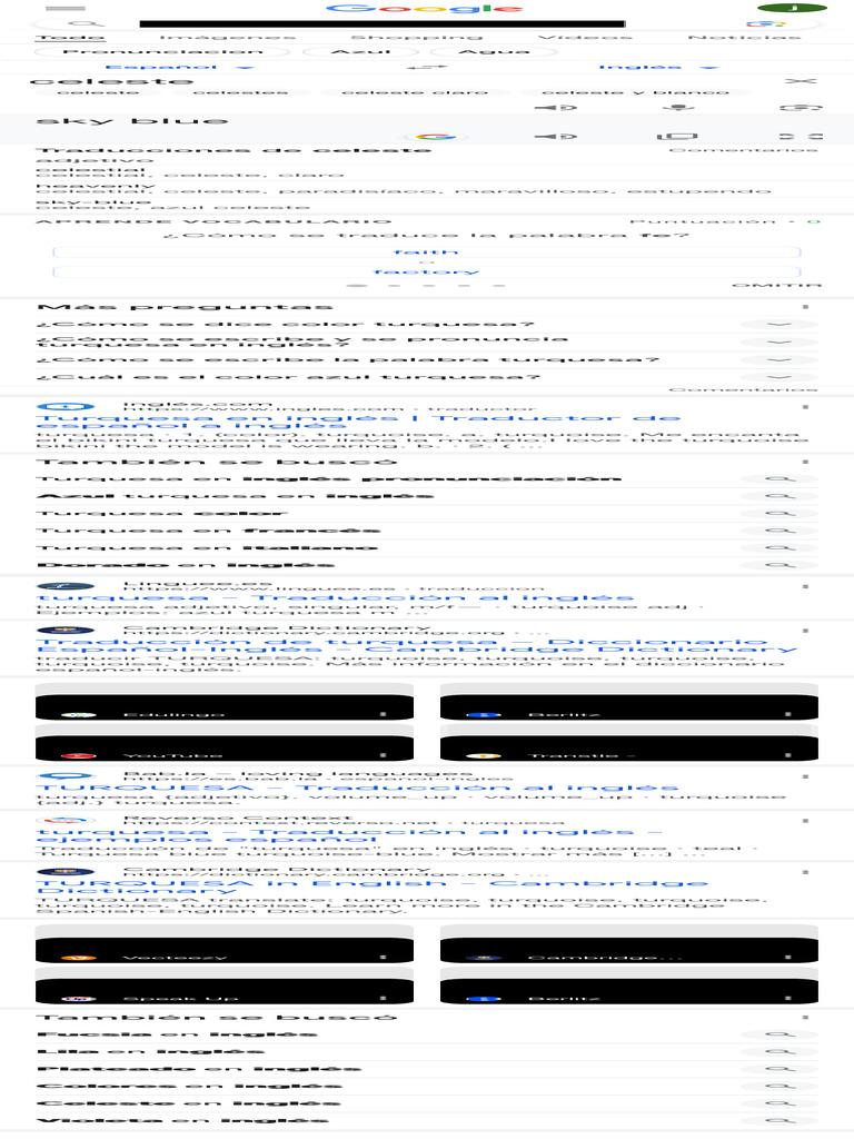 Turquesa en Ingles - Buscar Con Google | PDF | Lingüística | Arco iris