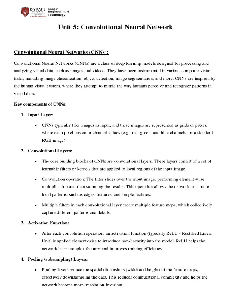 Convolutional Neural Networks | PDF | Artificial Neural Network | Deep Learning