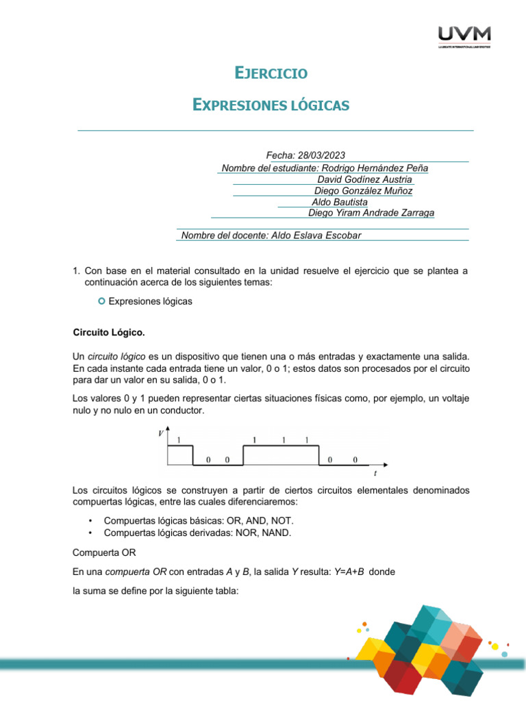Actividad 3 Sistemas de Logica Secuencial y Convinatoria | PDF | Puerta lógica | Electrónica digital