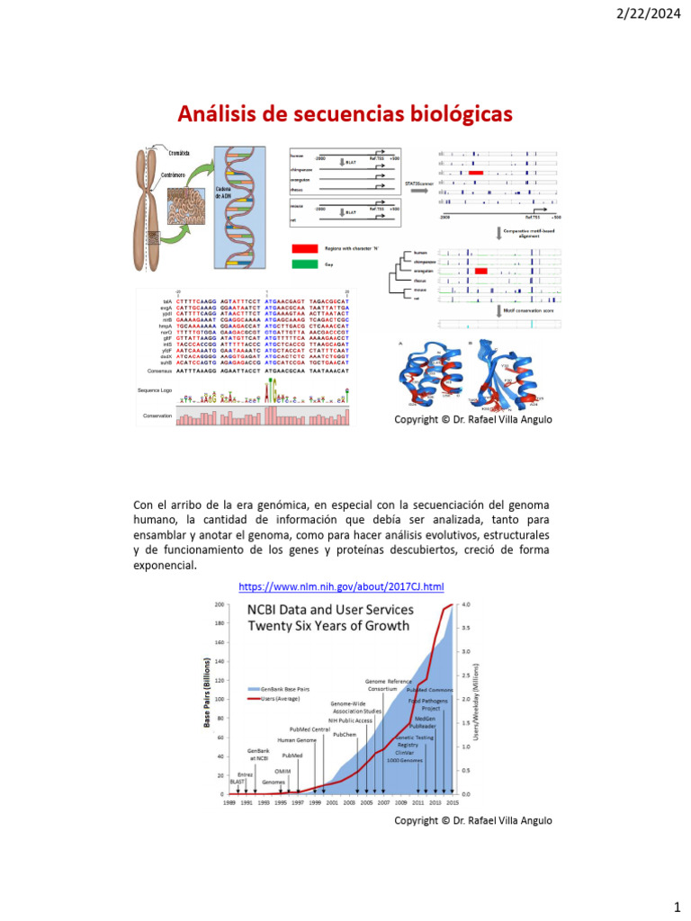 Clase4 Bioinformatica | PDF | Bioinformática | Genómica