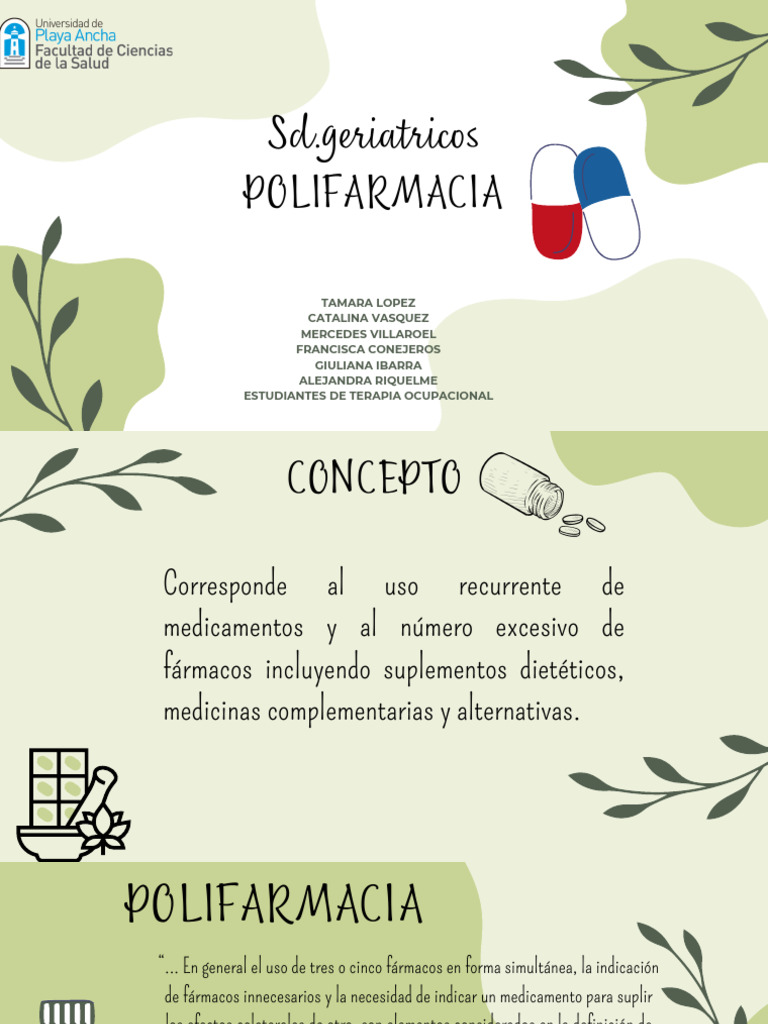 SSGG Polifarmacia | PDF | Medicamentos con receta | Medicina