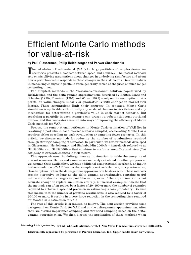 Méthode vAR | Download Free PDF | Greeks (Finance) | Value At Risk