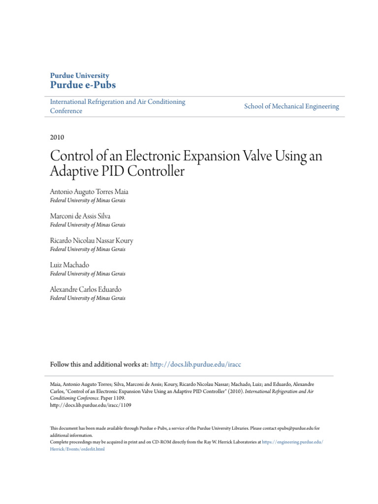 Modelo de Presentacion para Publicacion Sobre PID | PDF | Control Theory