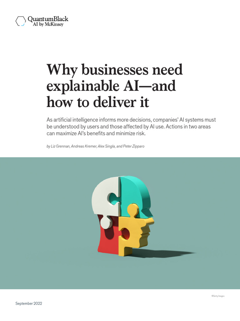 McKinsey202209 Why Businesses Need Explainable Ai and How To Deliver It ... McKinsey202209 Why Businesses Need Explainable Ai and How To Deliver It ...