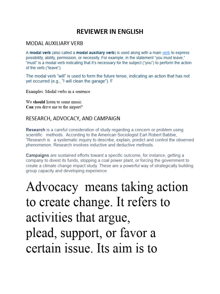 Reviewer in English | PDF | Verb | Human Communication