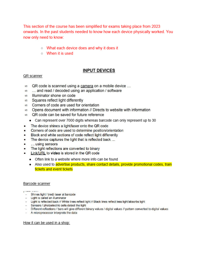 Input and Output Devices | Download Free PDF | Digital Camera | Image Scanner
