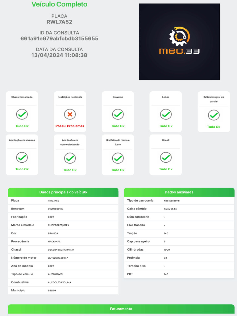 Consulta - Onix - Rafael | PDF