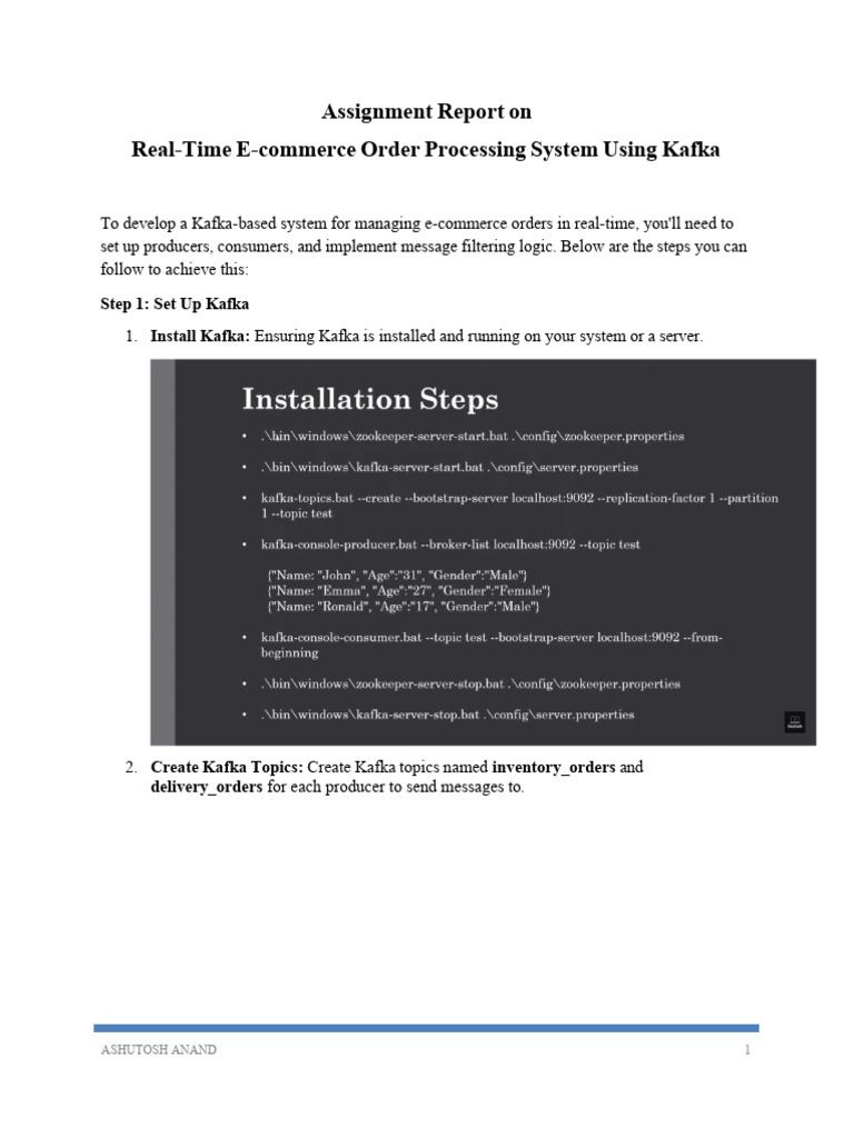 Kafka Report 202318035 Assignment Bigdata | PDF | Computer Science | Information Technology ...