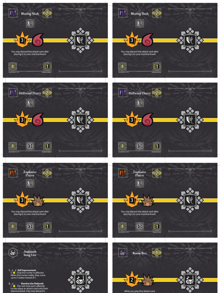 MHW Errata - Extra Cards | PDF