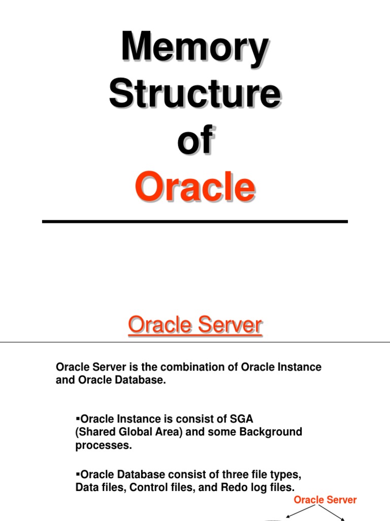 Memory Structure of Oracle | PDF | Oracle Database | Cache (Computing)