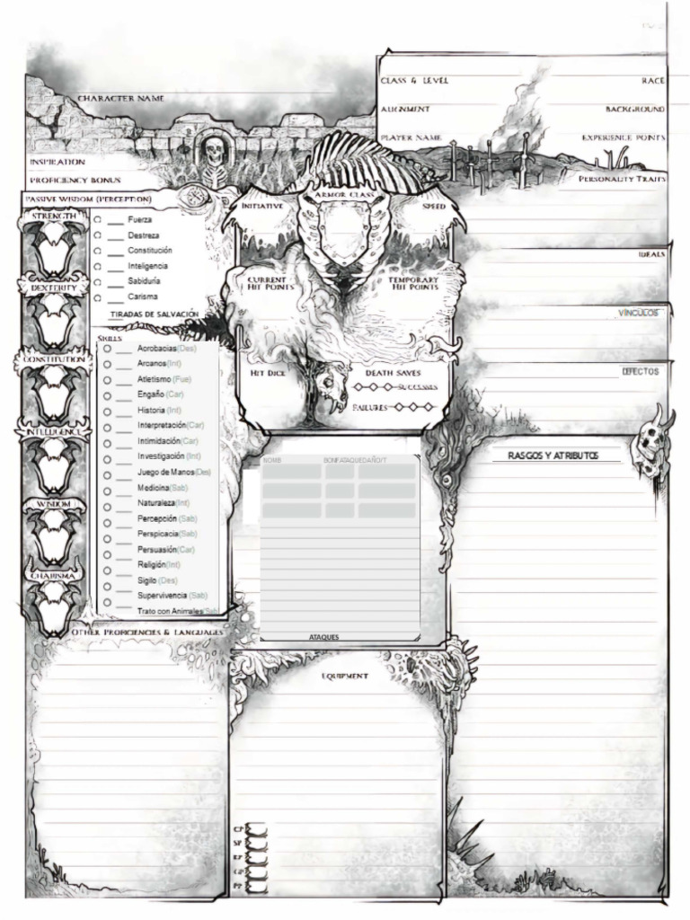 Customized 5e Character Sheet | PDF