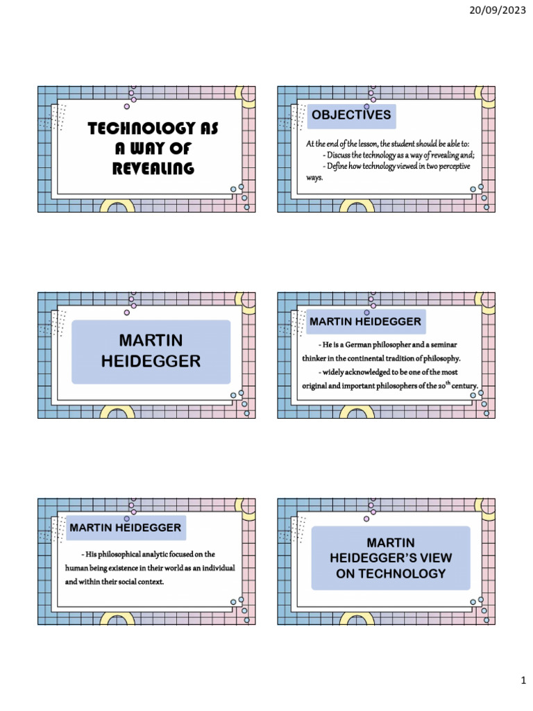 STS Lesson5 Technology As A Way of Revealing | PDF | Martin Heidegger | Reality