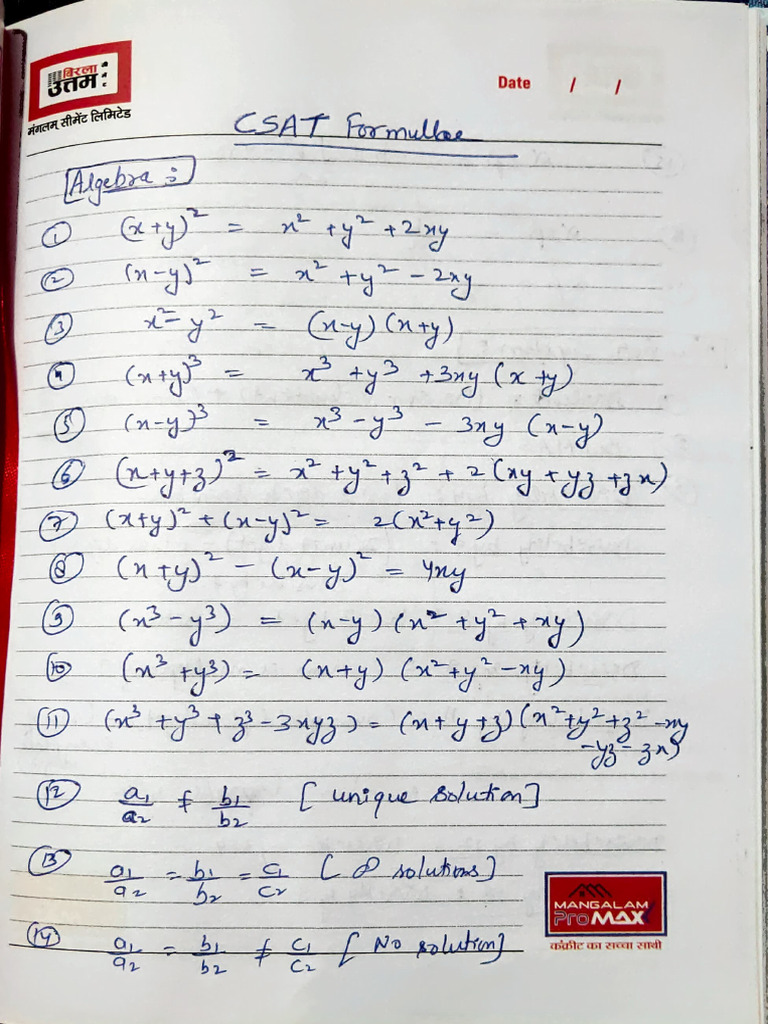 CSAT Formula | PDF