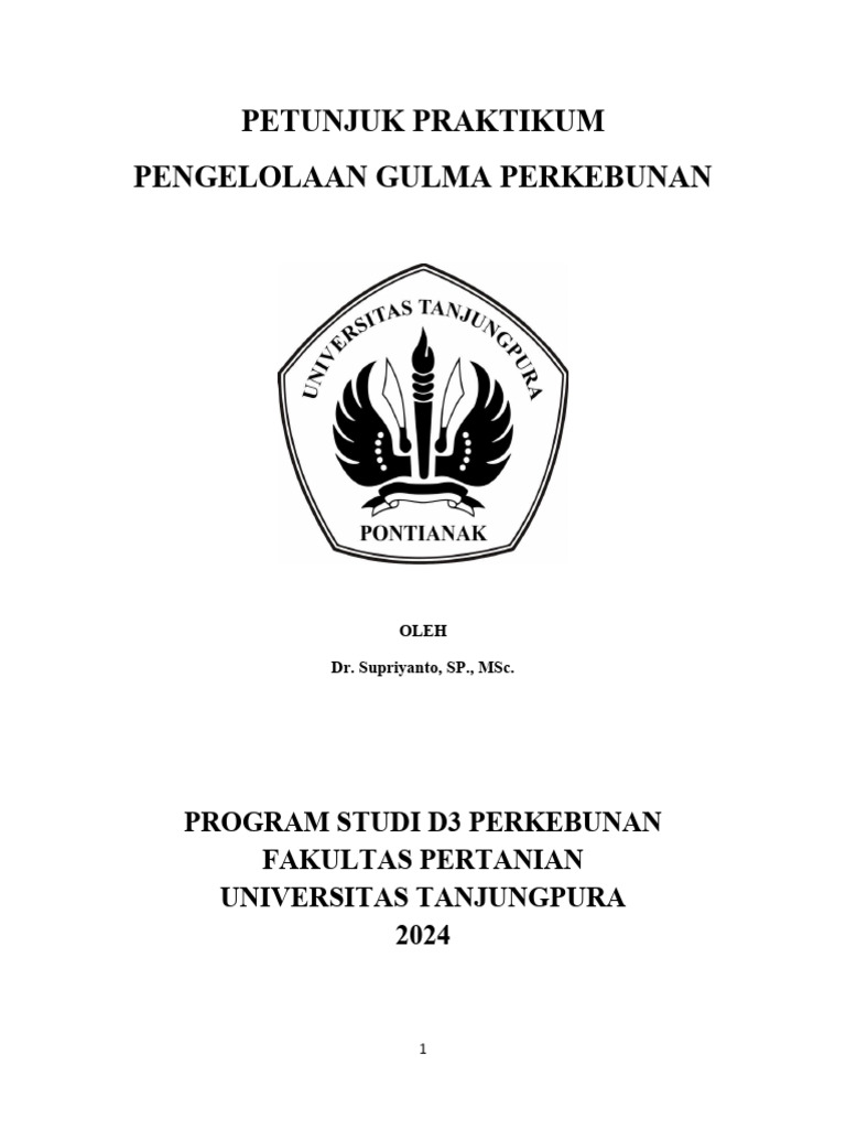 Panduan Praktikum Pengelolaan Gulma | PDF | Sains & Matematika