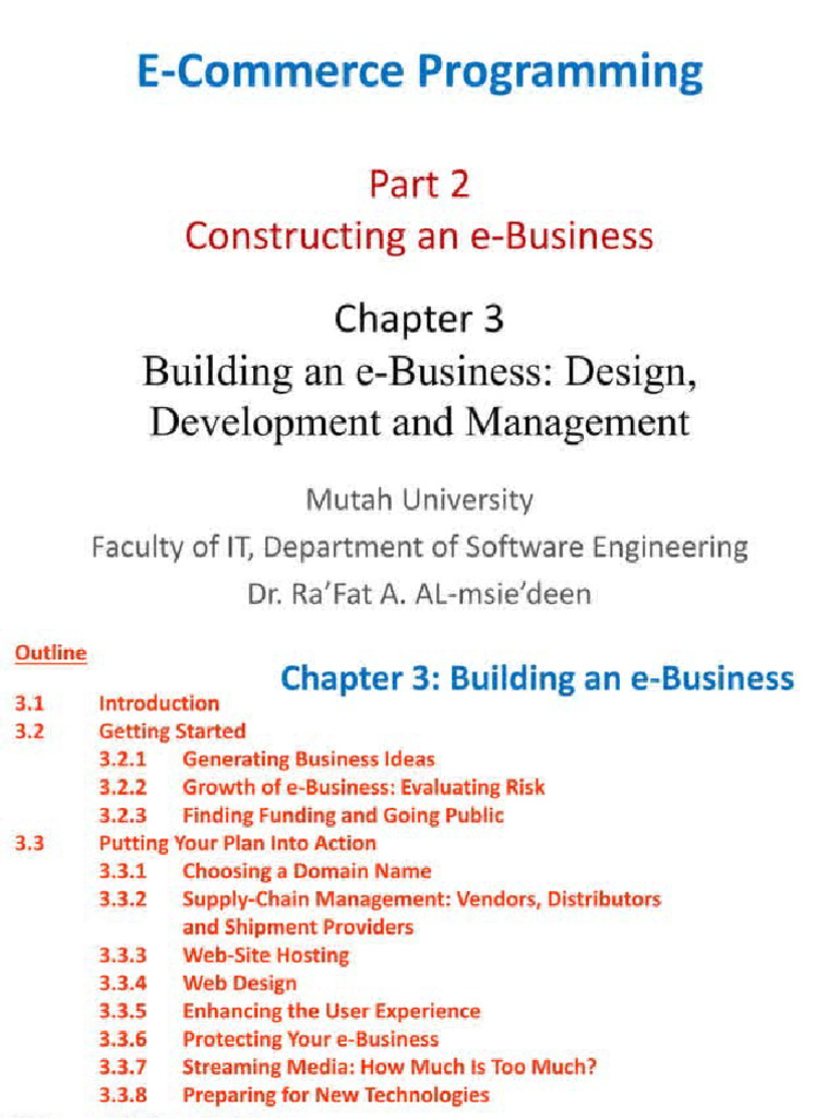 Designing E-Business | PDF