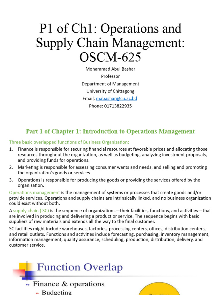 Ch1-01-P1 of CH01-Operations and Supply Chain Management | PDF | Supply Chain | Operations ...