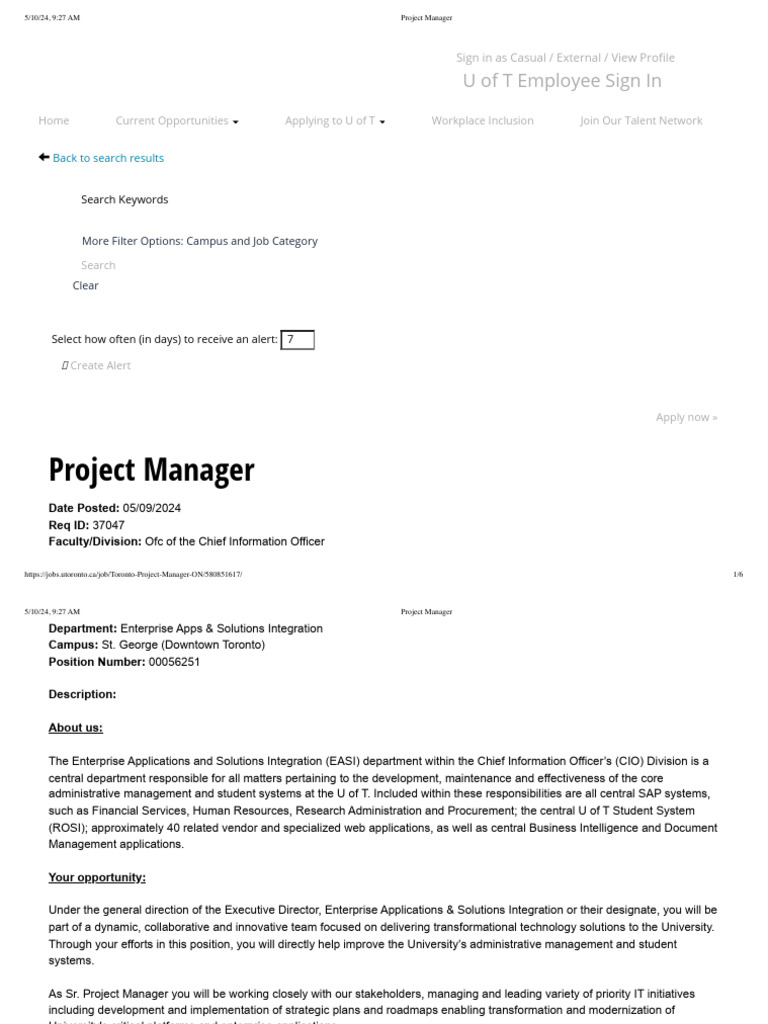 Project Manager | PDF | Chief Information Officer | Cloud Computing
