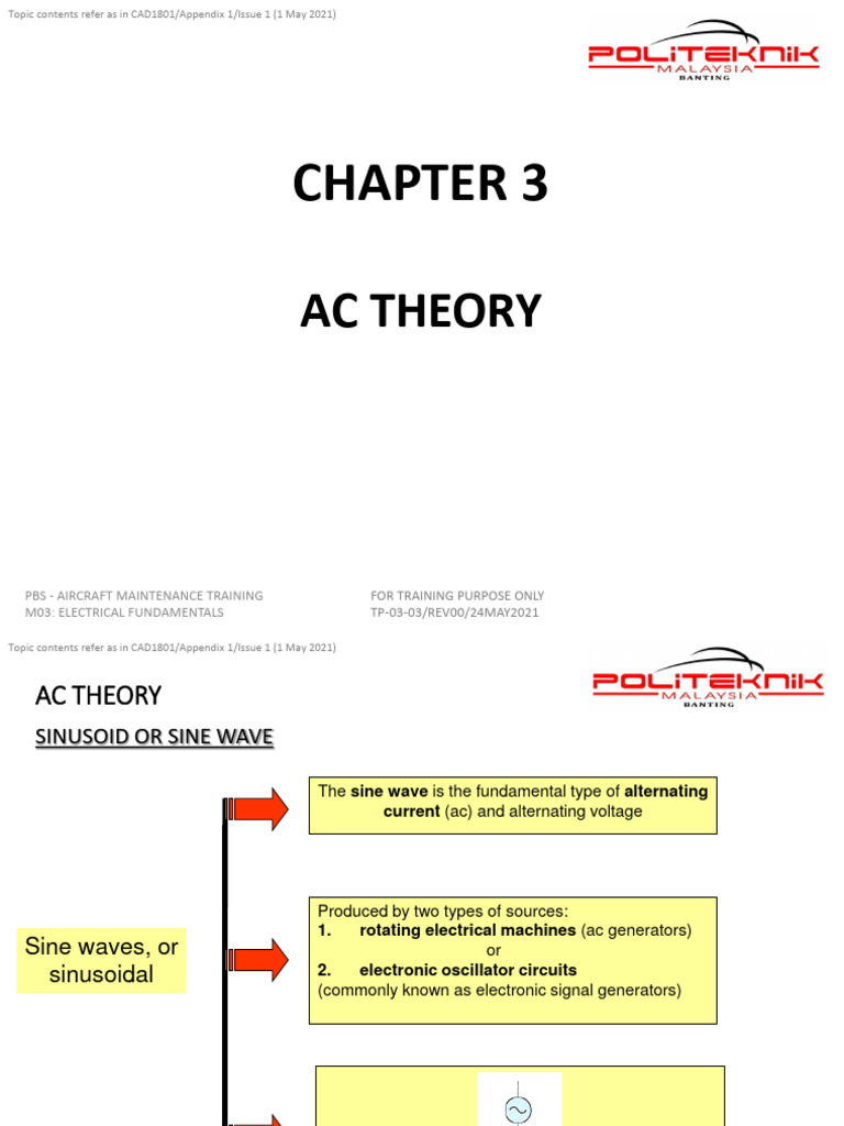TP-03-03 AC Theory Rev00 - 24MAY21 | PDF | Amplitude | Ac Power