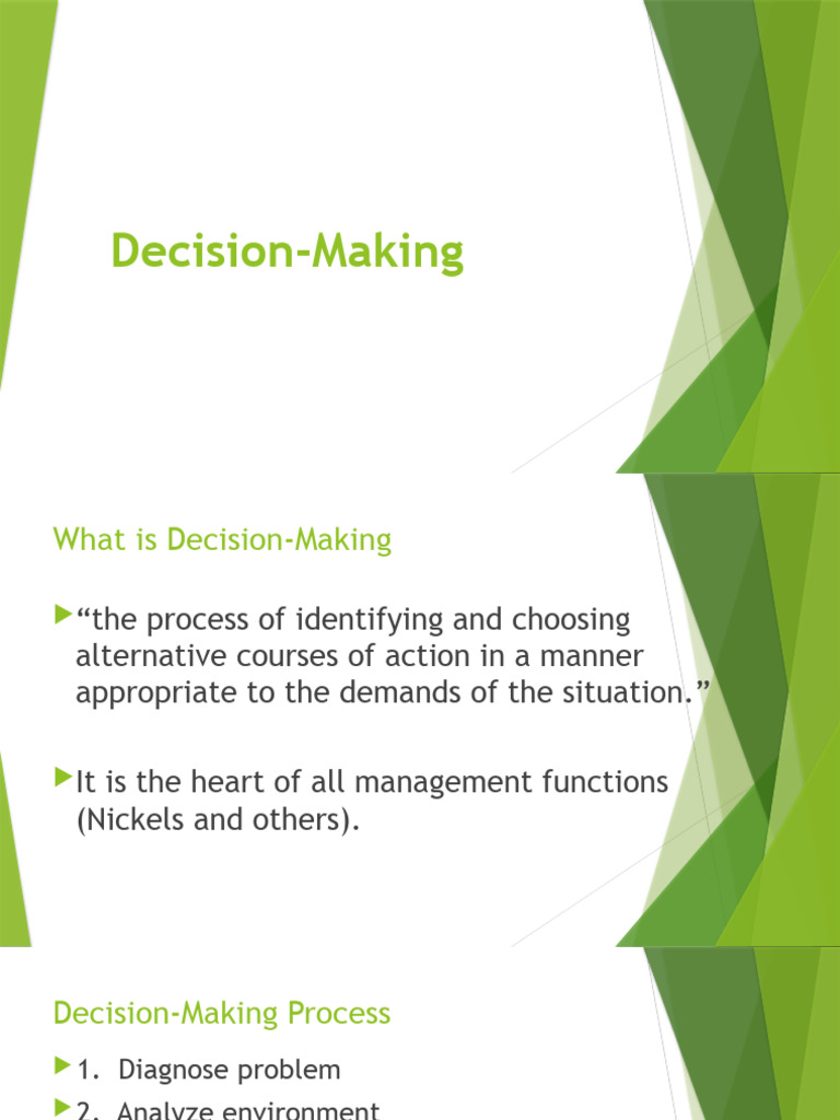 Decision Making | PDF | Conceptual Model | Decision Making