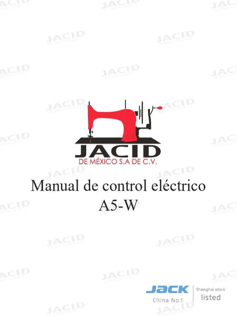 Manual de Control Eléctrico A5-W-Jacid - Compressed | PDF | Enchufes y ...