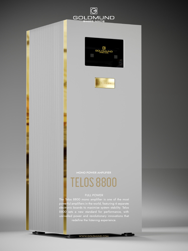 Telos 8800 Amplifier Goldmund Specs Sheet | PDF | Amplifier ...