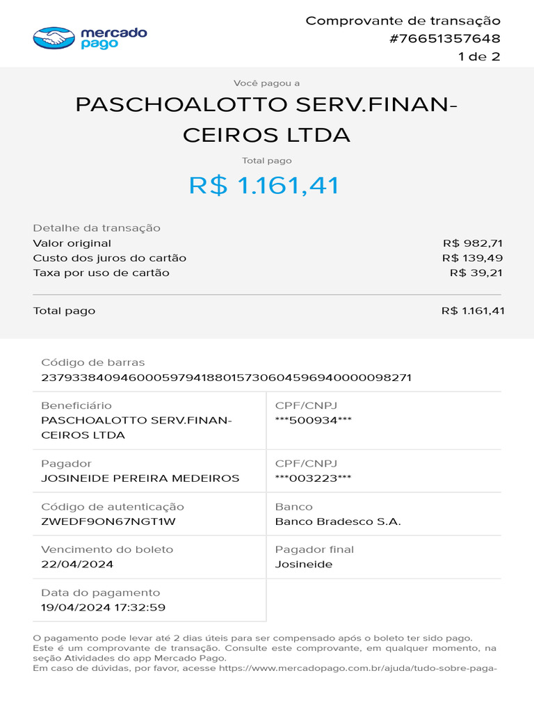 2024 04 19 16 33 02 141 Receipt | PDF | Finanças e Administração de Capital