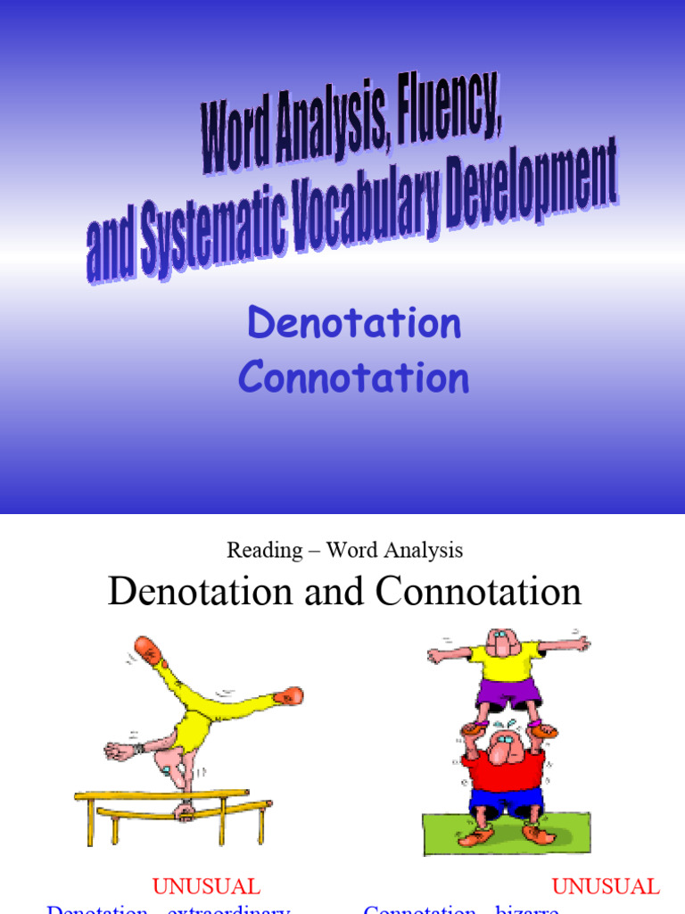 Denotation and Connotation | PDF | Connotation