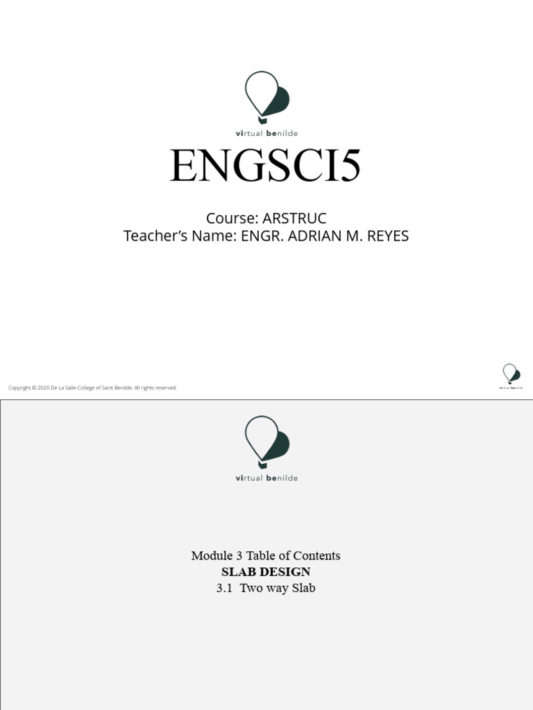 Arstruc Module 3 - Two Way Slab | PDF | Materials | Building Technology