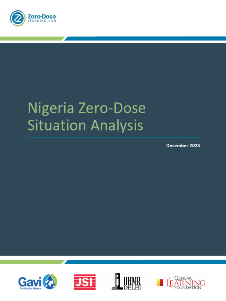 Nigeria's Zero-Dose Challenge | PDF | Vaccines | Sampling (Statistics)