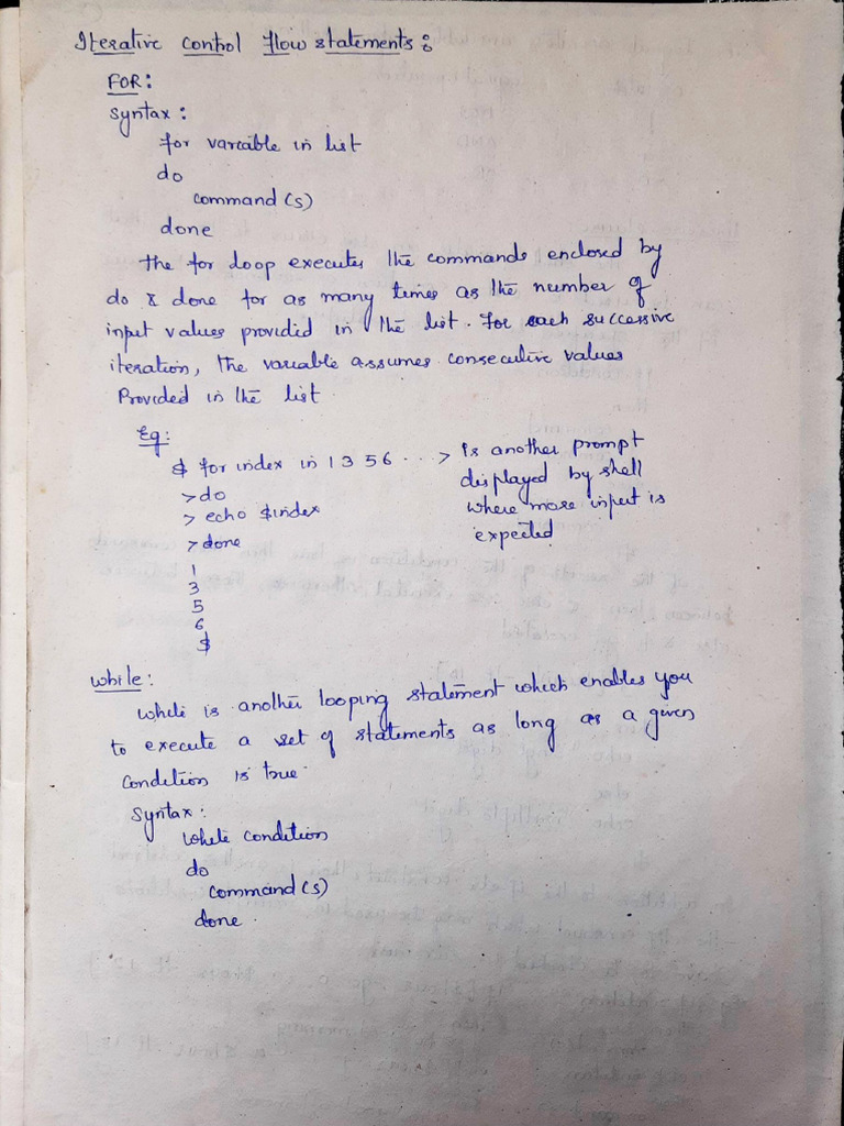 Unix Notes 2 22onwards | PDF Unix Notes 2 22onwards | PDF