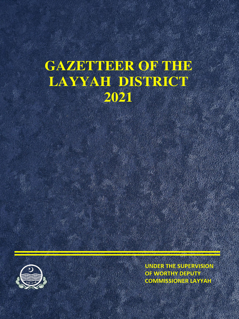 Gazetteer Layyah | PDF