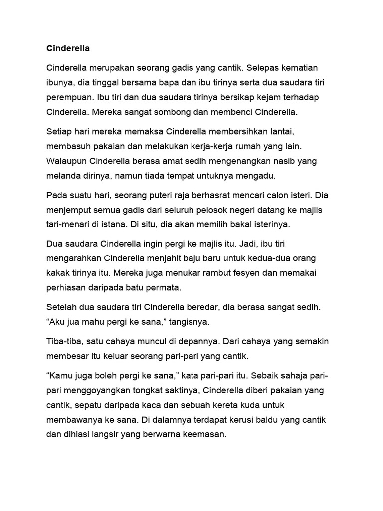 Cinderella | PDF | Klasik