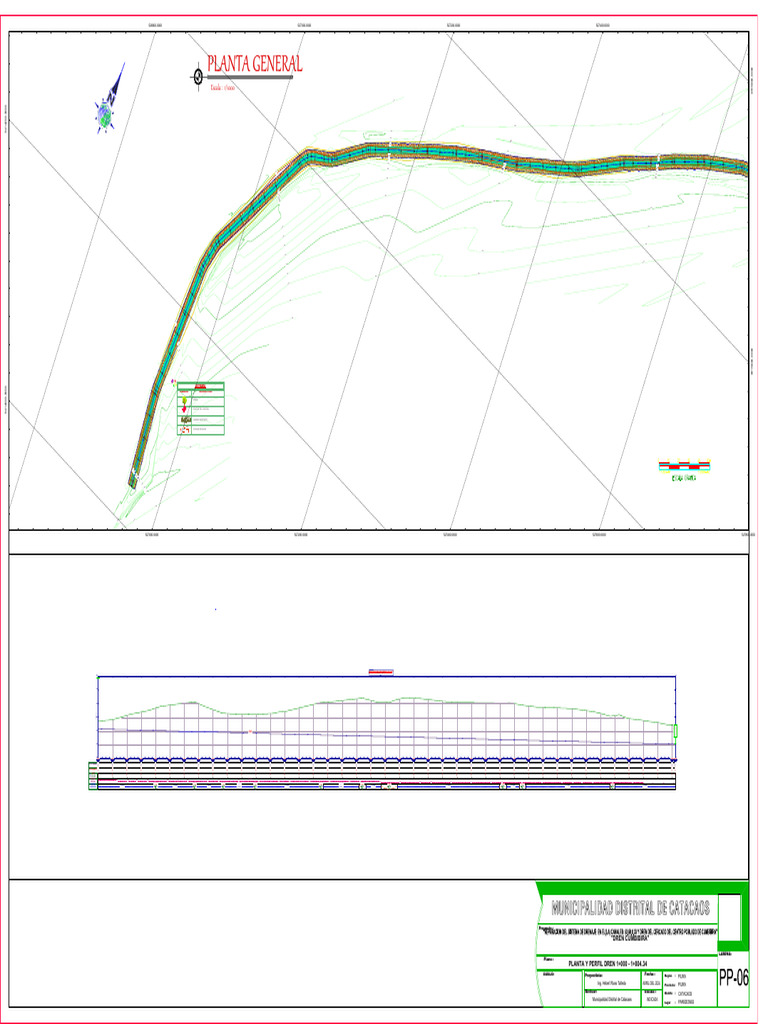 11.planta y Perfil Dren Cumbibira PP-06 | PDF