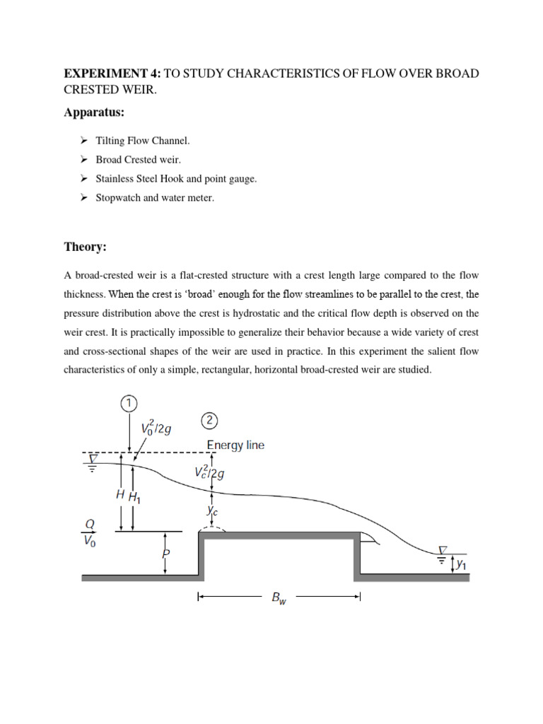 Exp 4 HYDRAULICS & IRRIGATION ENGINEERING Lab | PDF | Flow Measurement ...