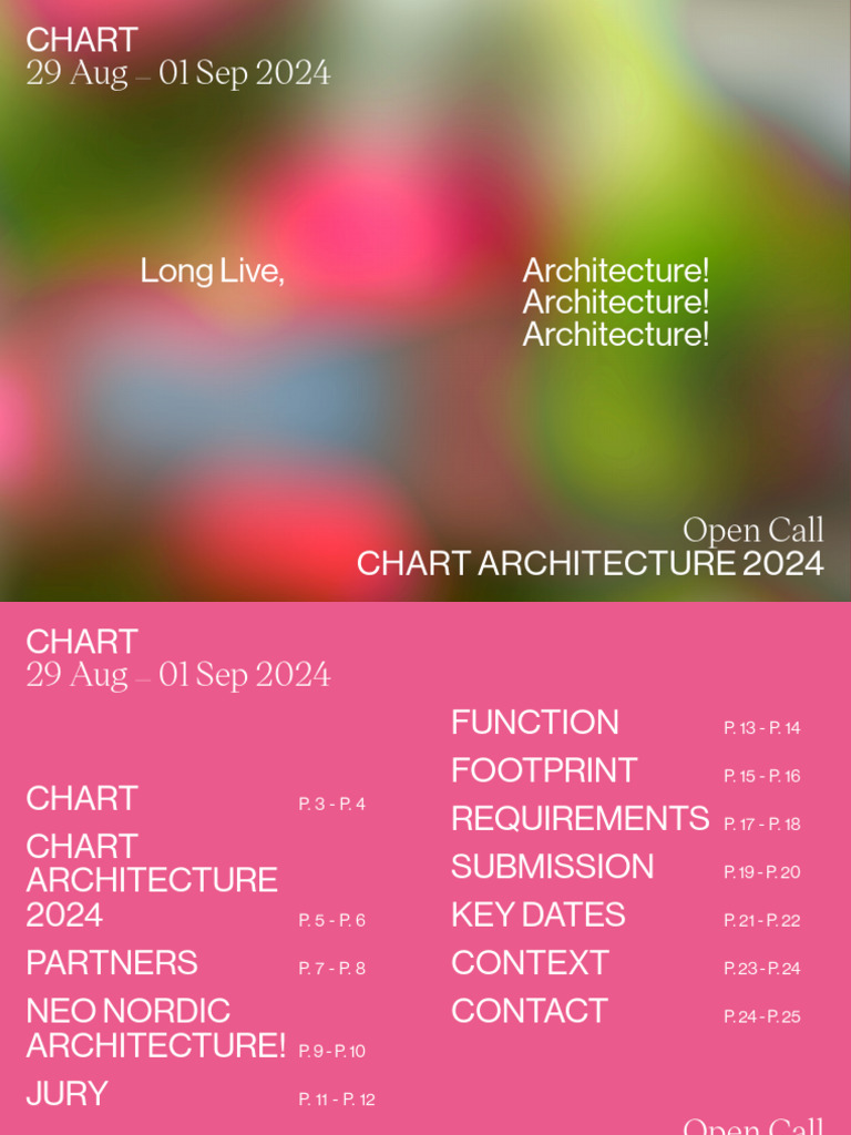 CHART Architecture 2024 - Open Call | PDF | Nordic Countries | Architect