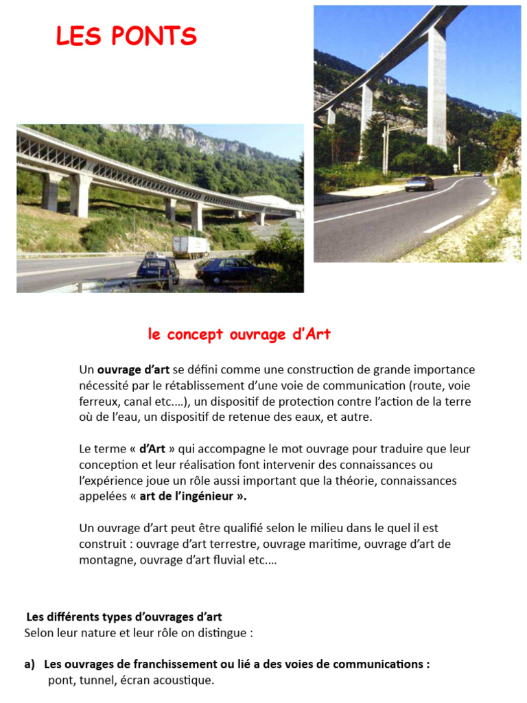 Types et fonctions des ponts | PDF | Pont | Fondation (construction)