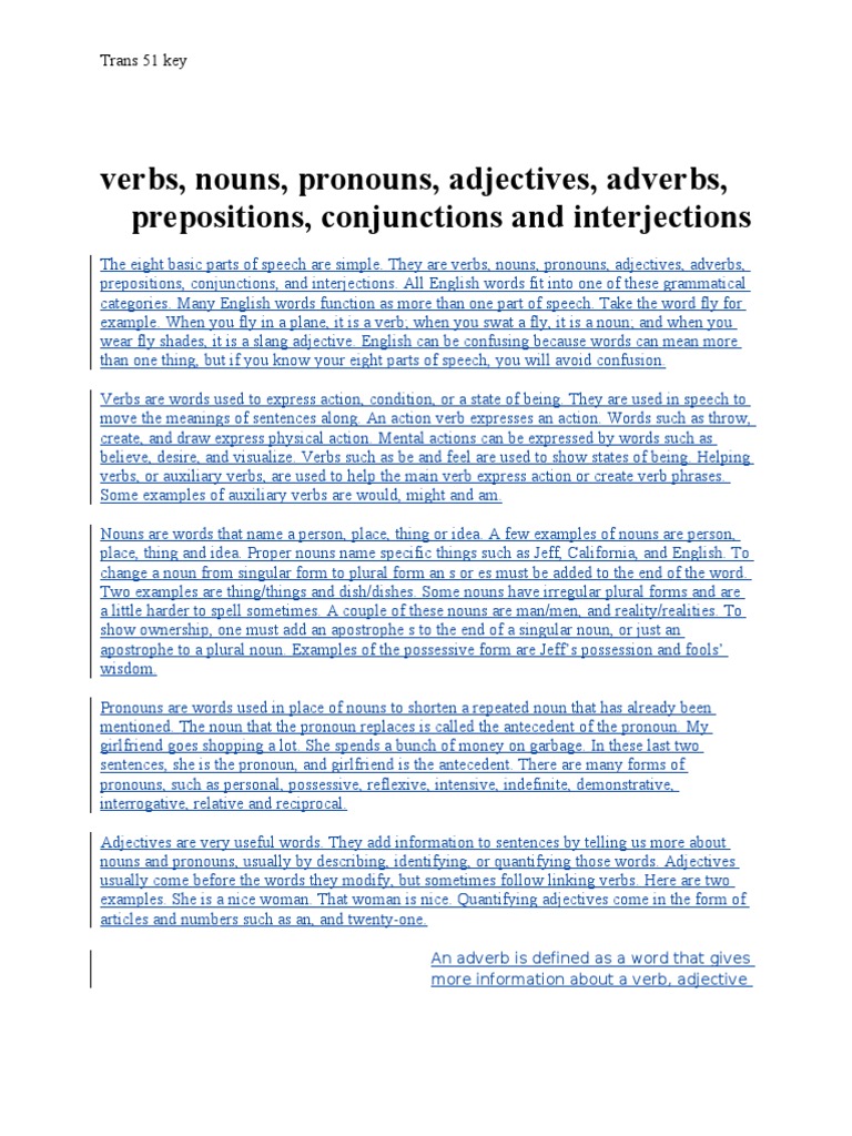 PONS | PDF | Part Of Speech | Verb