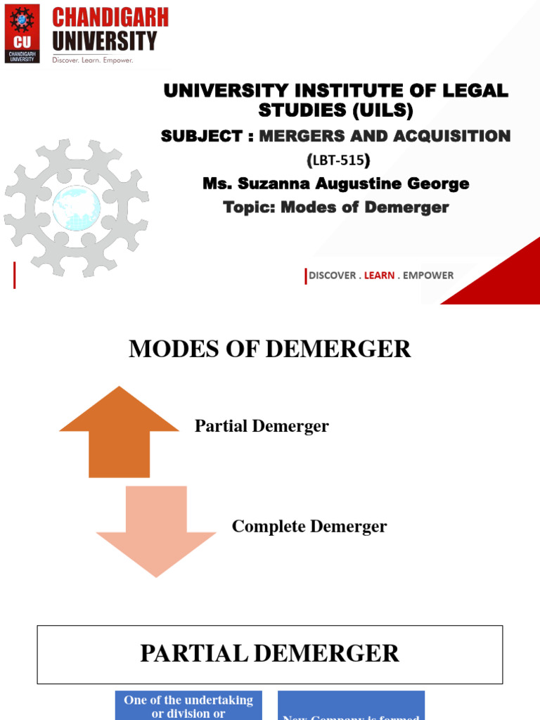 Modes of Demerger | PDF