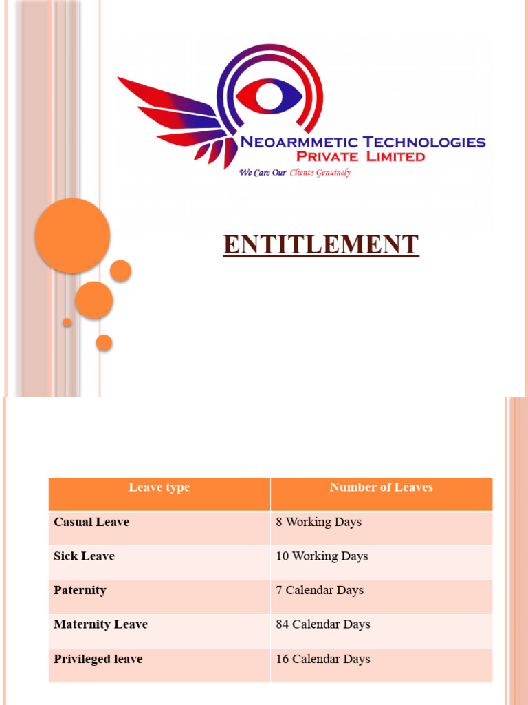 Leave Type & Entitlement | PDF | Parental Leave | Sick Leave