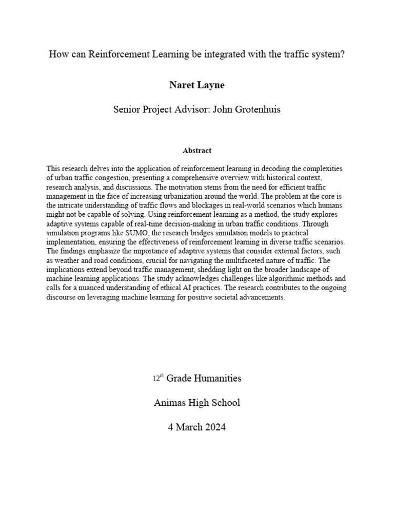 Rewrite of Naret Layne - Draft Senior Thesis | PDF | Machine Learning ...