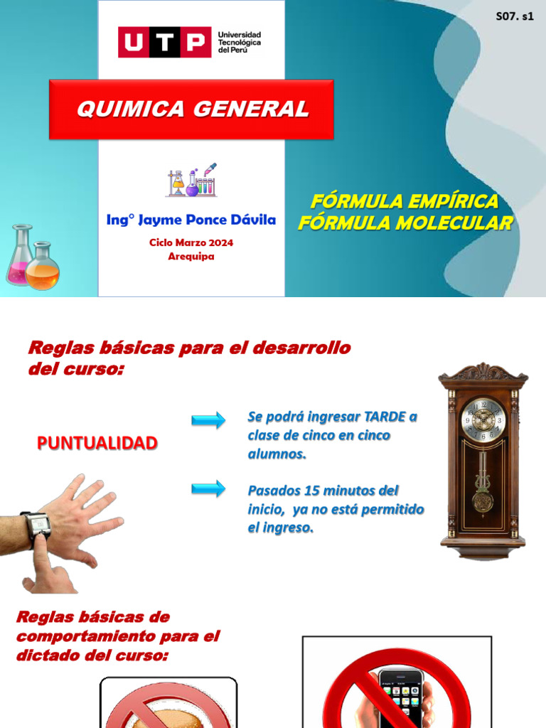 S07.s1 Formulas | PDF | Química | Mole (Unidad)