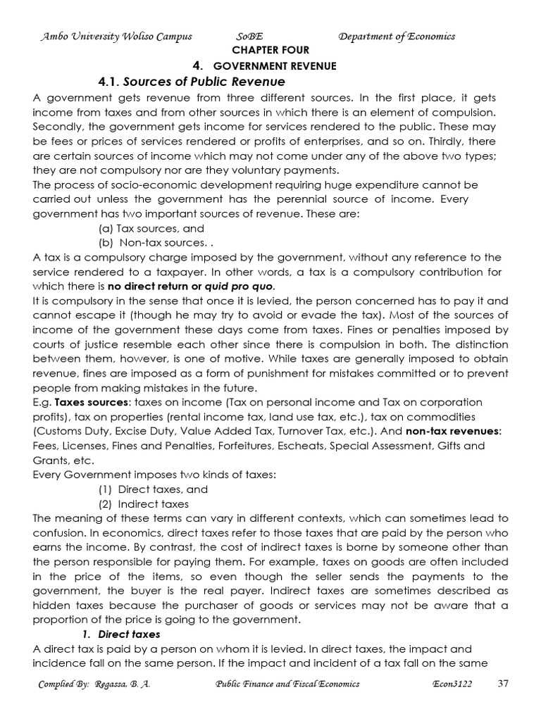 Chapter 4&5 (Public Economics) | PDF | Taxes | Indirect Tax