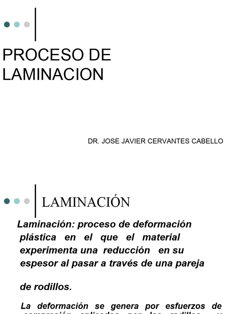 Laminación 2 | PDF | Laminado (metalmecánica) | Rieles