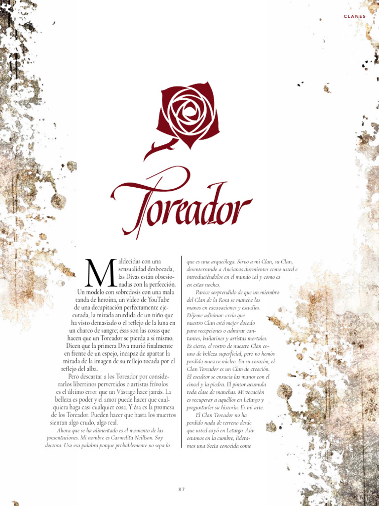 Vampiro V5 Clan Toreador | PDF