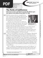 The Perils of Indifference | PDF | Anger