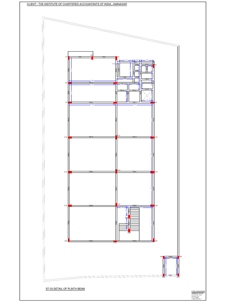 ST-03 Plinth Beam Layout | PDF